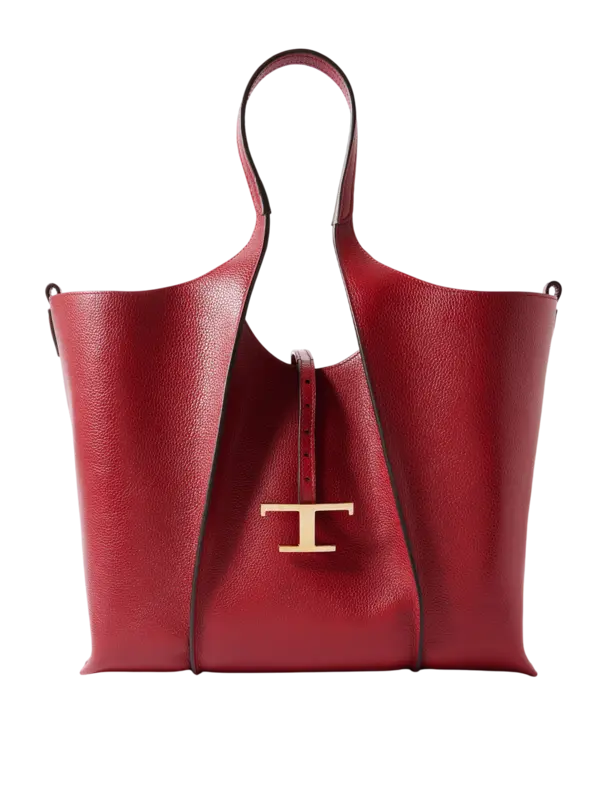 TOD'S T Timeless Medium Leather Shoulder Bag