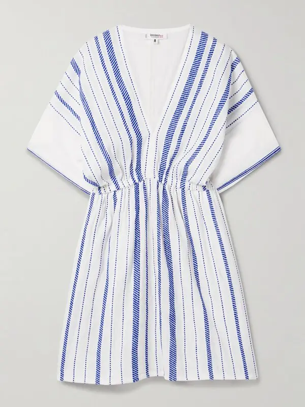 LEMLEM Alem Striped Mini Dress - White