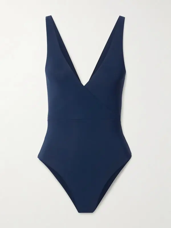 LIDO Trentaquattro Wrap-effect Swimsuit - Blue