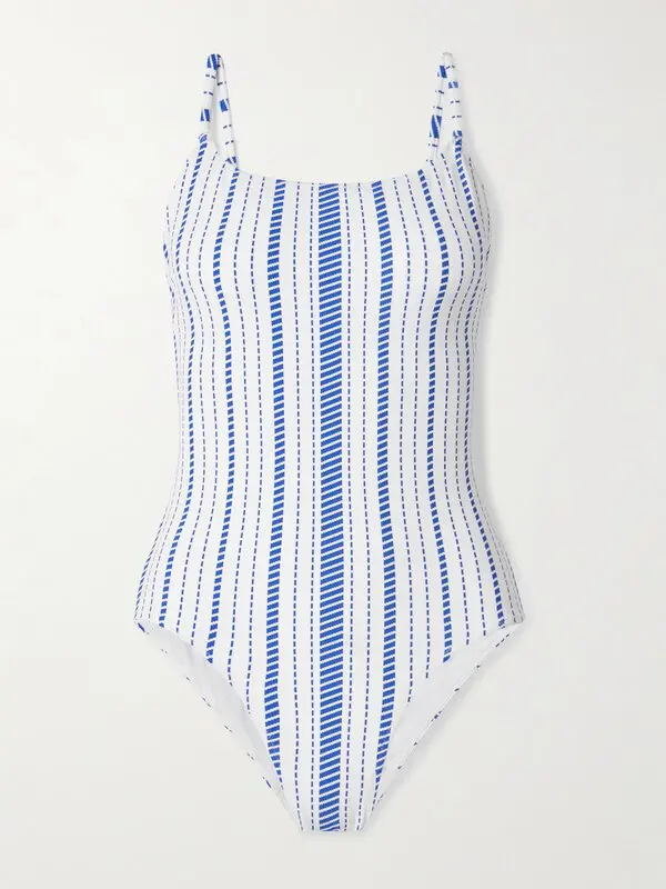 LEMLEM Elene Striped Swimsuit - White