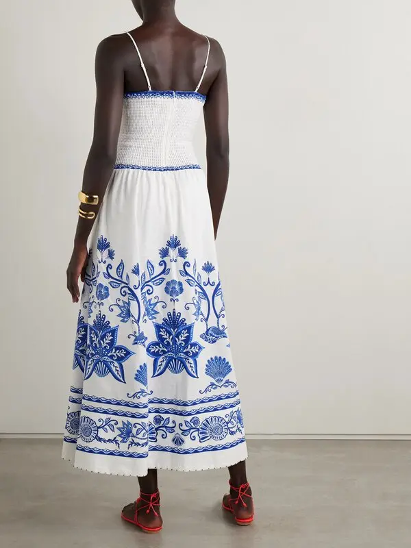 knee length dresses for ladies Farm Rio Sand 3D Flower Bodice Midi Dress, Sand / Xs main image 0