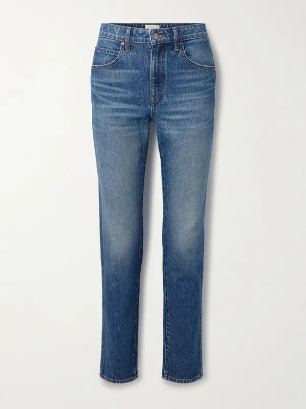Khaite Viv High-rise Slim-leg Jeans - Blue