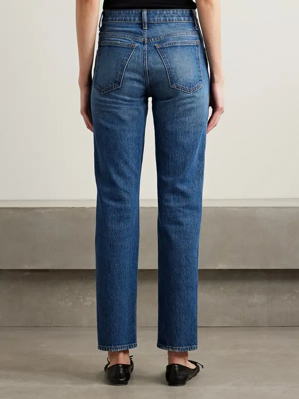 Khaite Viv High-rise Slim-leg Jeans - Blue