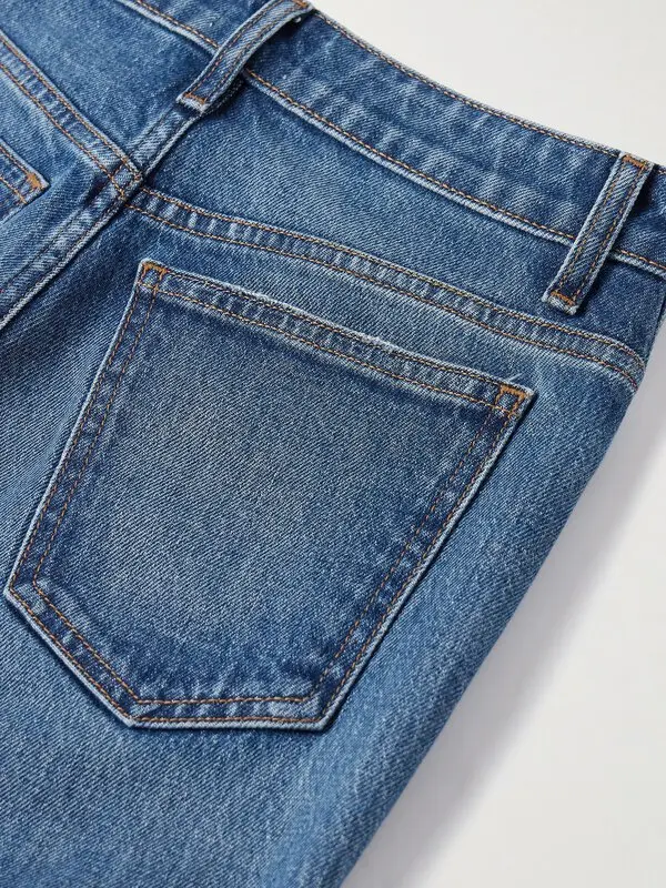 Khaite Viv High-rise Slim-leg Jeans - Blue