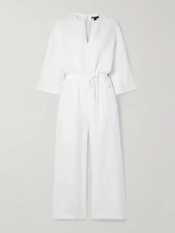 JAMES PERSE Linen Jumpsuit - White