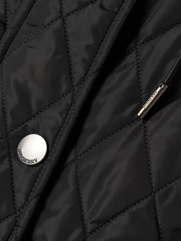 Burberry Hooded Quilted Shell Jacket