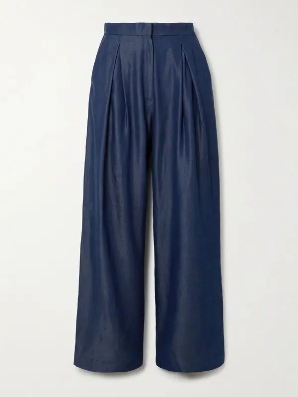 ANDRES OTALORA Plenitud Pleated Wide-leg Pants