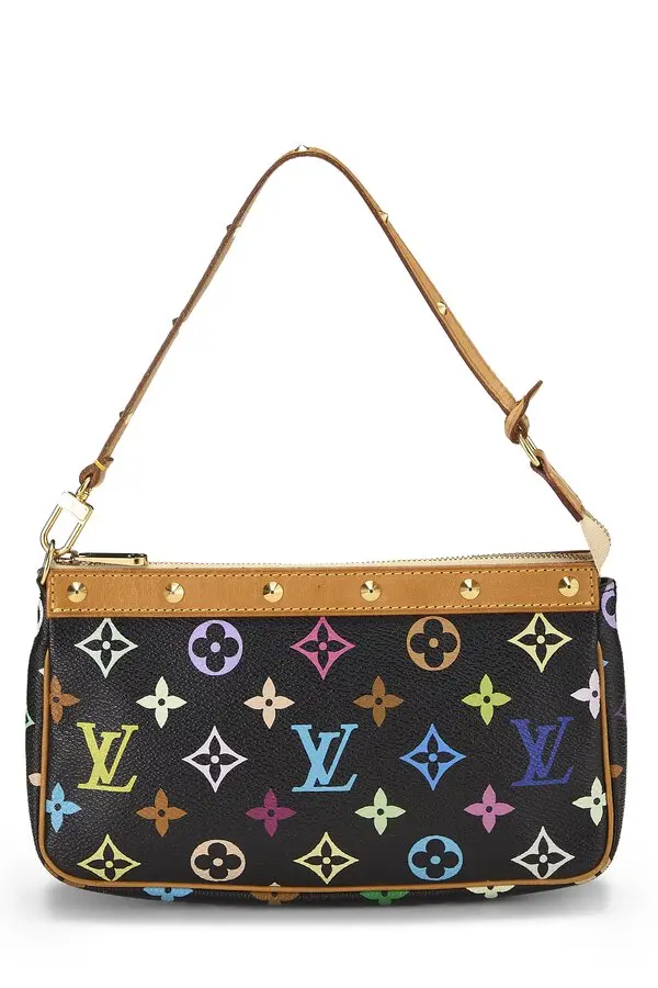 LOUIS VUITTON Takashi Murakami Monogram Multicolore Pochette Accessoires - Black