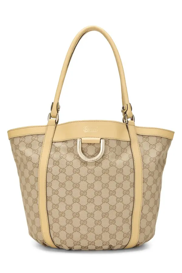 Gucci Original Gg D-ring Abbey Tote - Yellow
