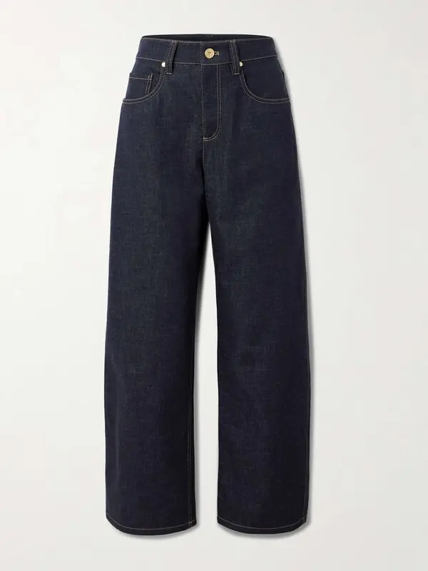 Brunello Cucinelli Wide-leg Jeans - Dark Denim
