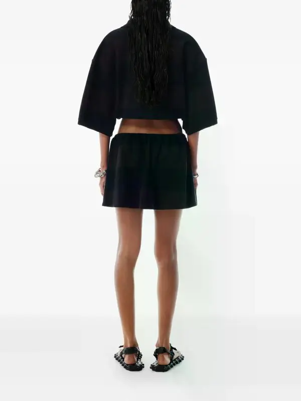 Alexander Wang Elasticated-waist Miniskirt - Black