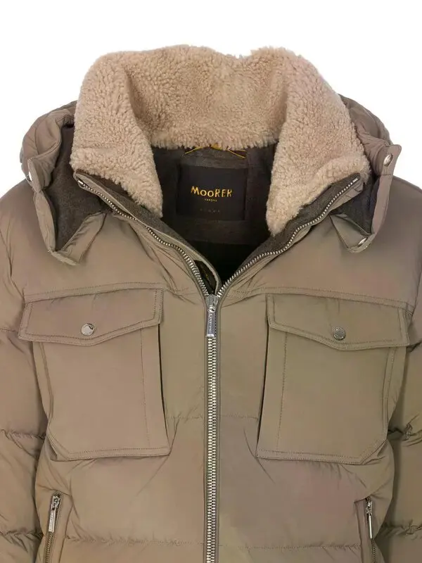 MOORER Padded Detachable-hood Jacket