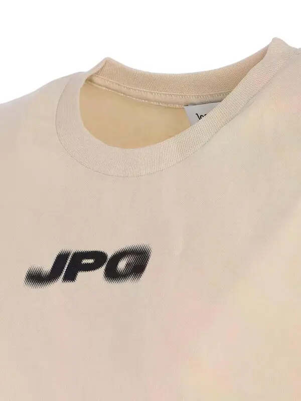 JEAN PAUL GAULTIER Logo-print Crew-neck T-shirt - Neutrals
