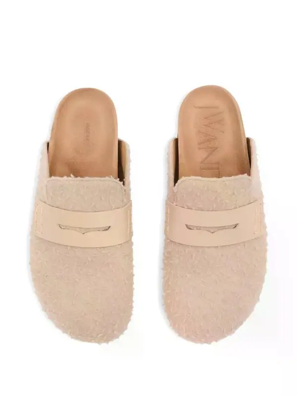 JW Anderson Felt Mules With Moulded Footbed