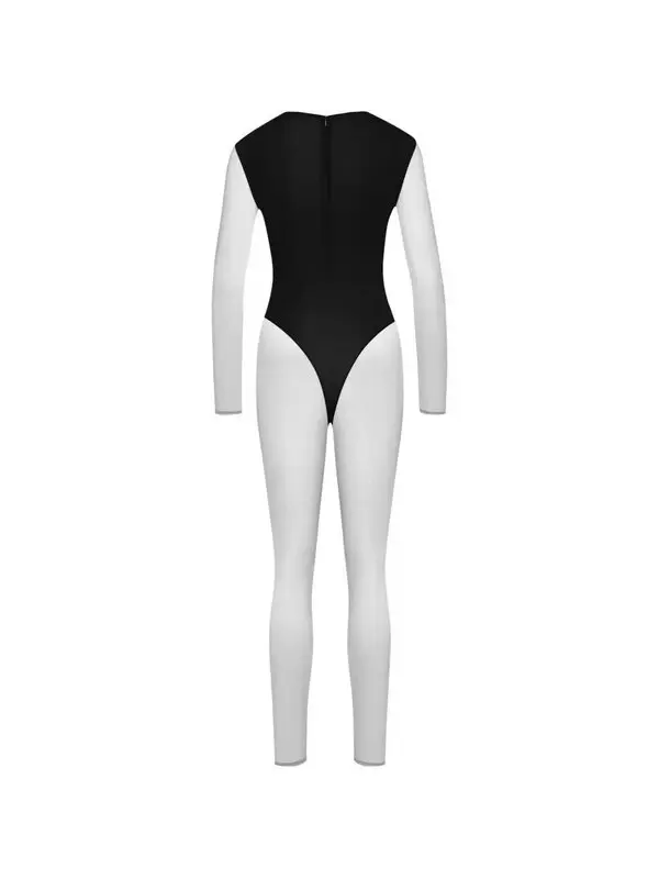 MAISON CLOSE Pure Tentation V-neck Mesh Catsuit