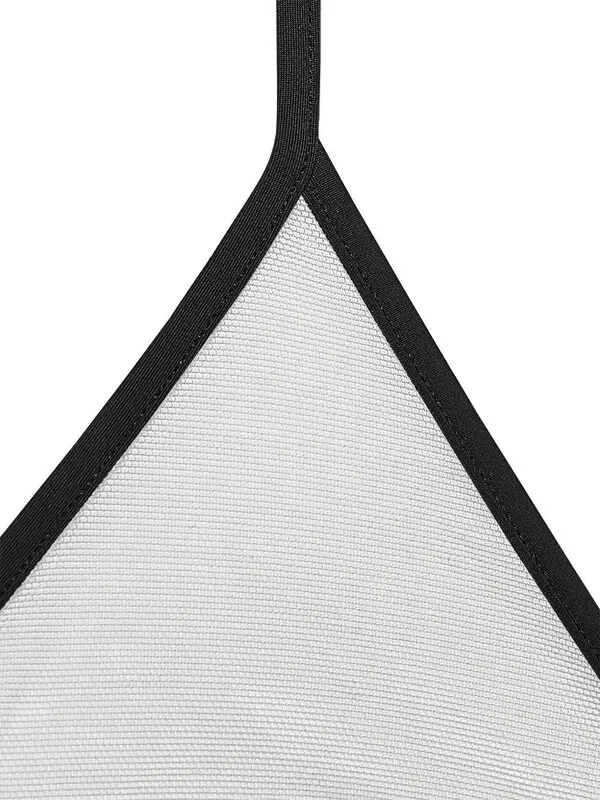 MAISON CLOSE Pure Tentation Triangle Mesh Bra - Black