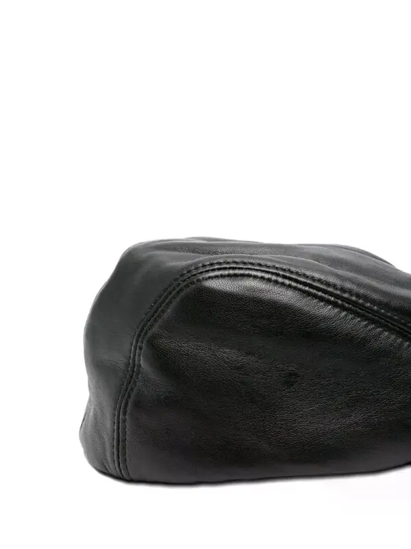Ruslan Baginskiy Leather Panelled Beret