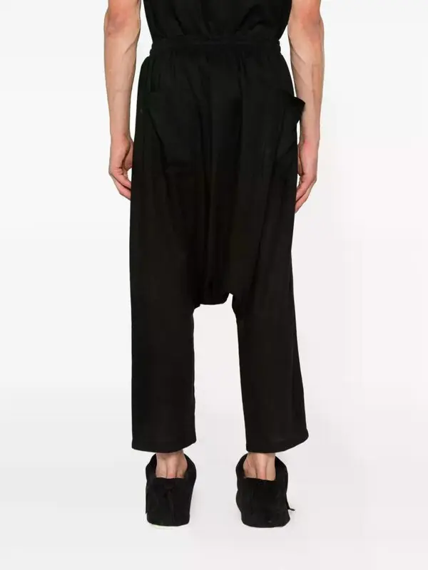 Alchemy Fashions Linen-blend Drop-crotch Trousers