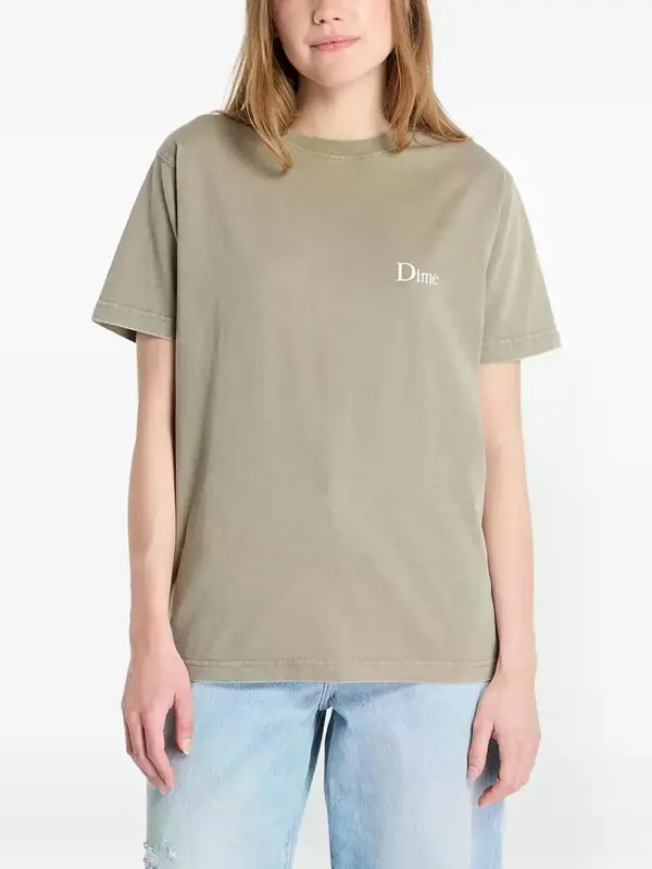 DIME Logo-print T-shirt - Grey