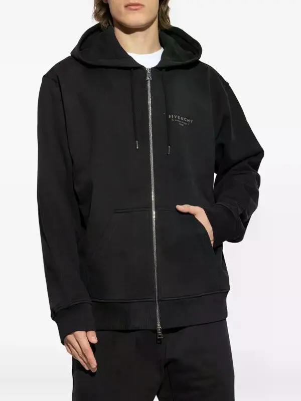 Givenchy Zip-up Hoodie - Black