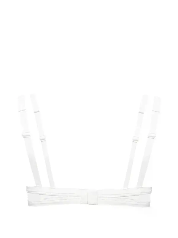 MAISON CLOSE Pure Tentation Balconette Harness Bra - White