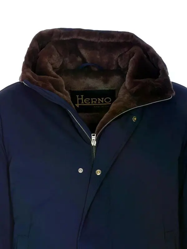 Herno Hooded Parka - Blue