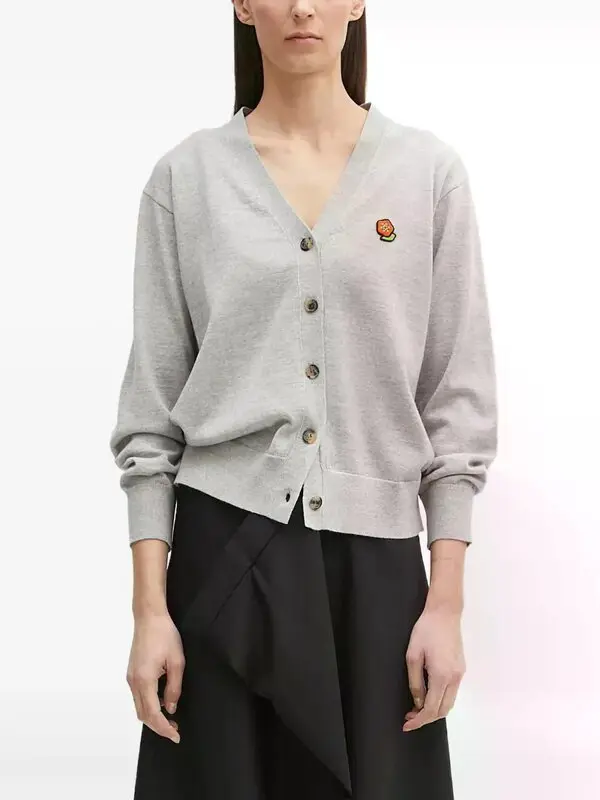 Kenzo Wool Cardigan - Grey