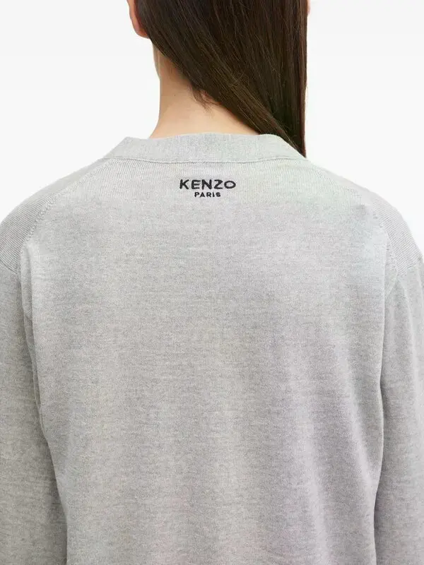 Kenzo Wool Cardigan - Grey