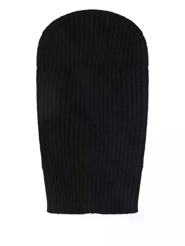 Rick Owens Ribbed V-cut Balaclava