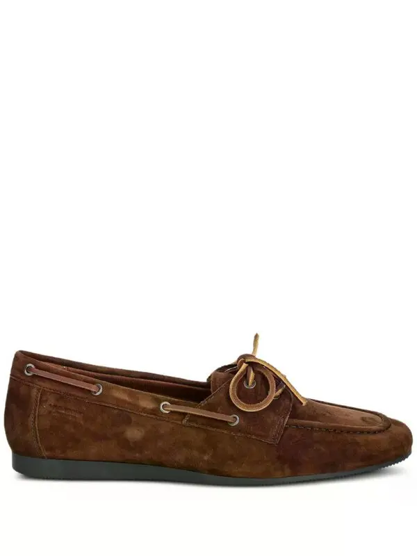 VAGABOND SHOEMAKERS Hillary Lace-up Suede Boat Shoes