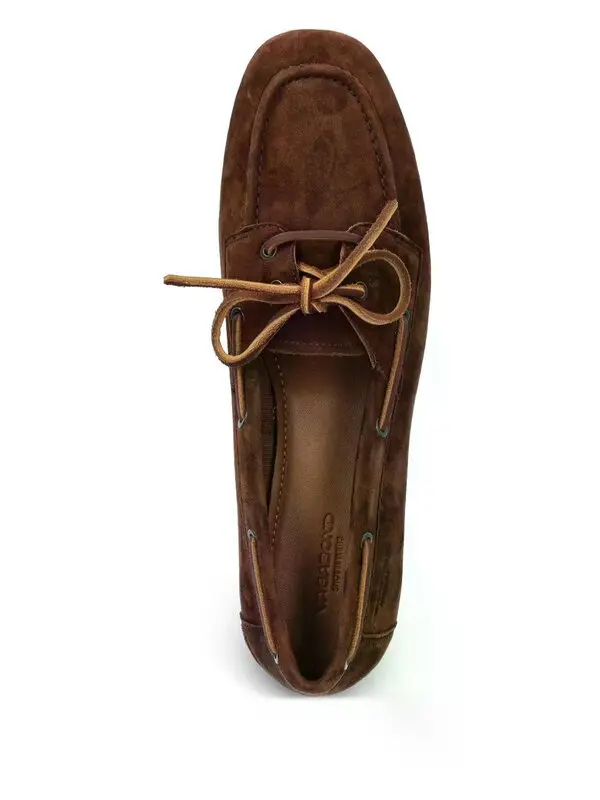 VAGABOND SHOEMAKERS Hillary Lace-up Suede Boat Shoes