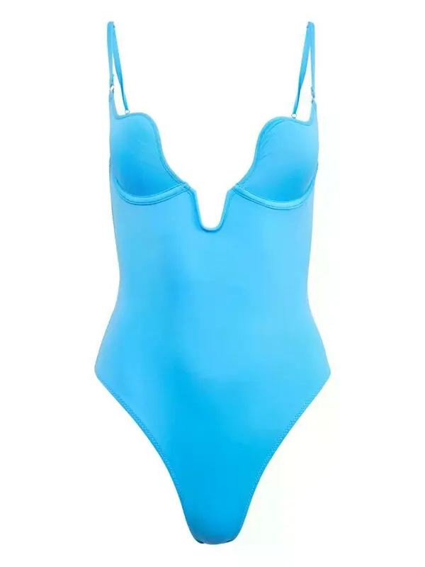 Fleur Du Mal Seduce One-piece Swimsuit - Blue