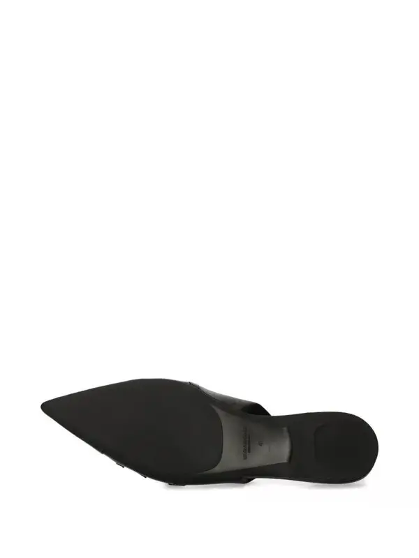 VAGABOND SHOEMAKERS Hermine Pointed-toe Buckled Ballet Flats - Black