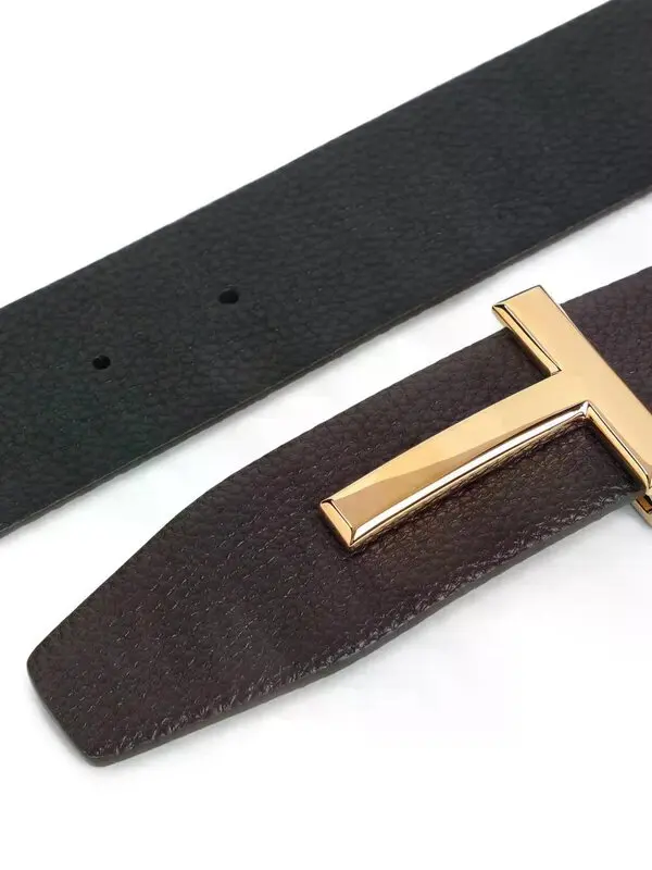 TOM FORD Leather T-buckle Belt