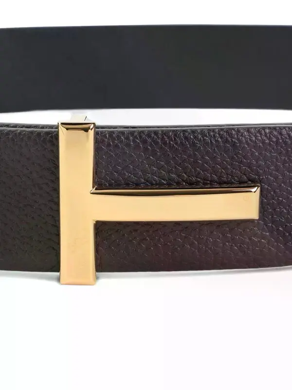 TOM FORD Leather T-buckle Belt