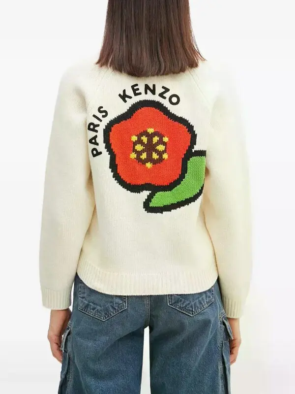 Kenzo Pop Flower-logo Cardigan