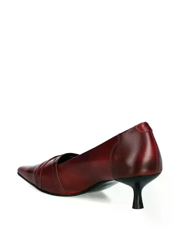 VAGABOND SHOEMAKERS 47mm Lykke Pointed-toe Buckled Pumps - Red