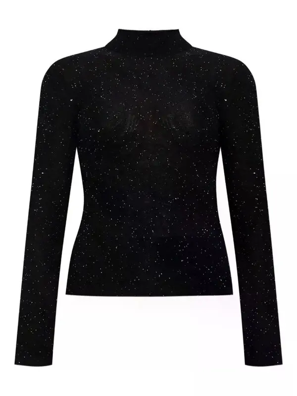 Fabiana Filippi Sequin-embellished High-neck Jumper