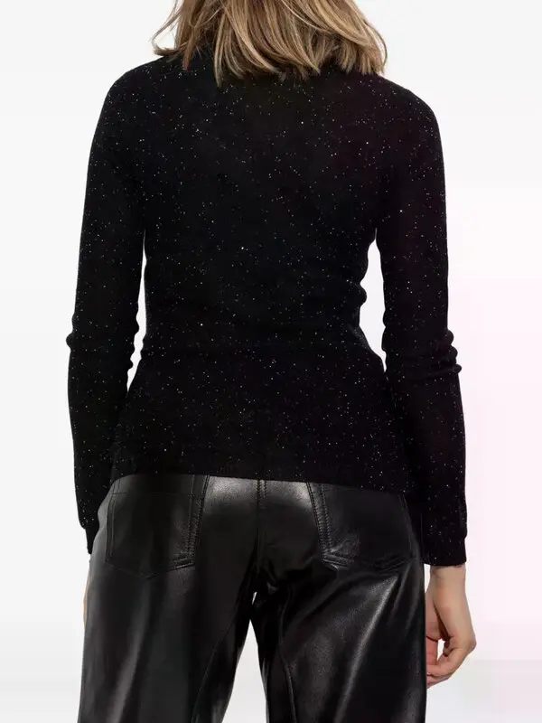 Fabiana Filippi Sequin-embellished High-neck Jumper