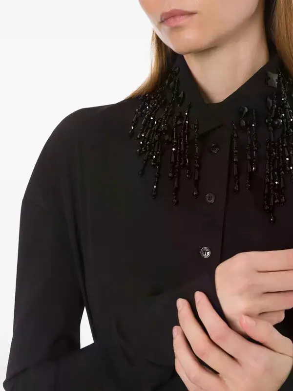Alberta Ferretti Embellished-collar Shirt