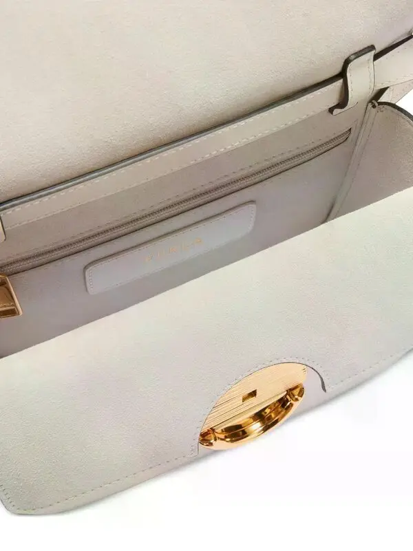 Furla Mini Sfera Flap Crossbody Bag - White