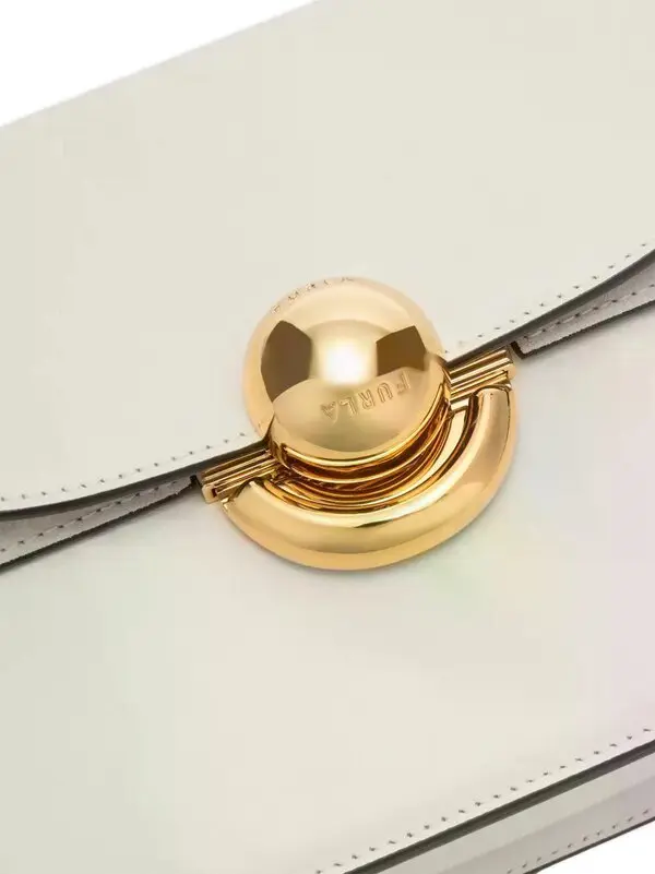 Furla Mini Sfera Flap Crossbody Bag - White