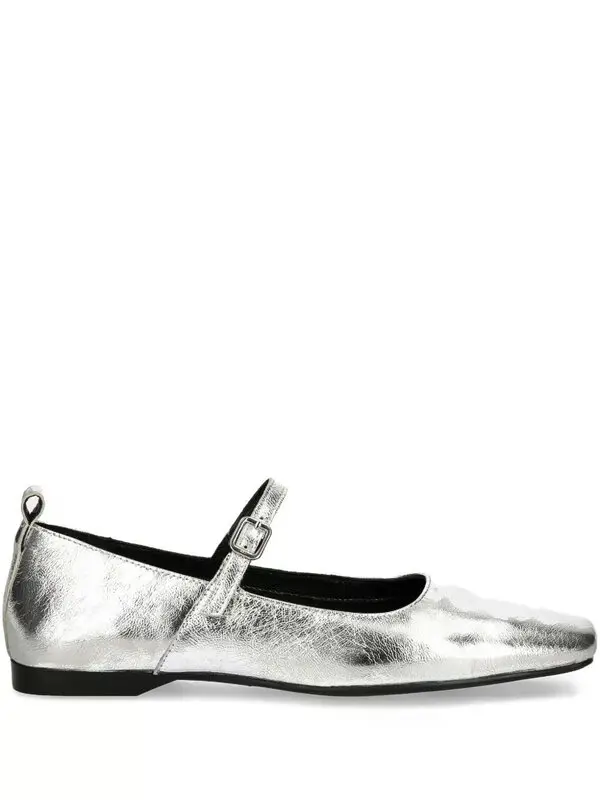 VAGABOND SHOEMAKERS Delia Buckle-strap Square-toe Ballet Flats