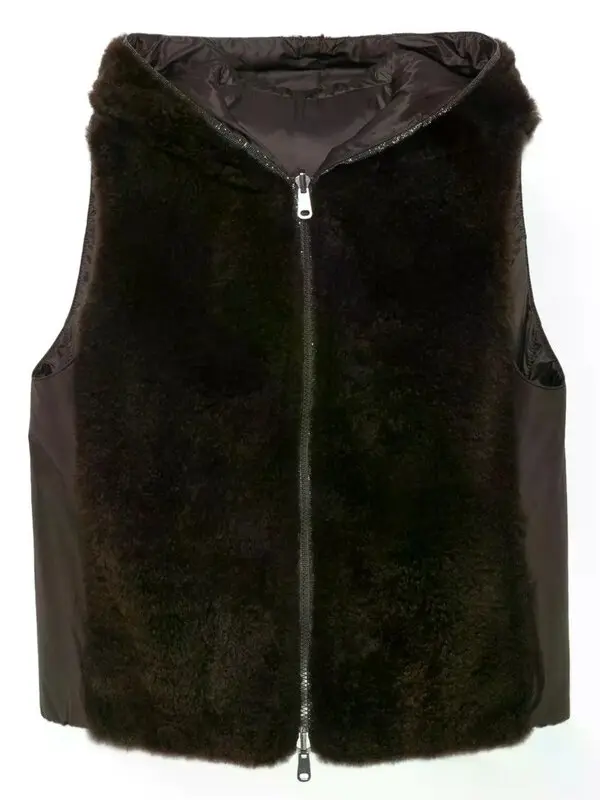 Brunello Cucinelli Hooded Faux-fur Gilet