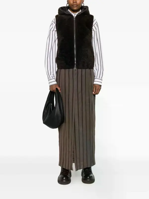 Brunello Cucinelli Hooded Faux-fur Gilet