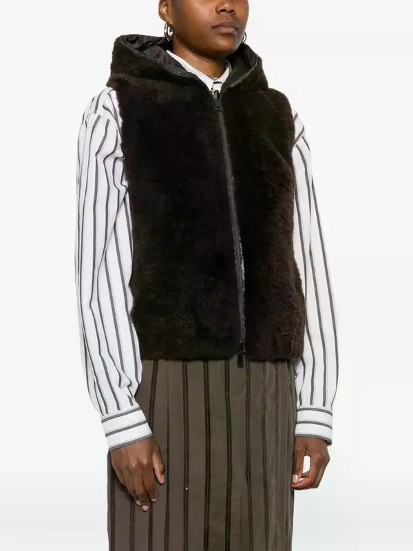 Brunello Cucinelli Hooded Faux-fur Gilet