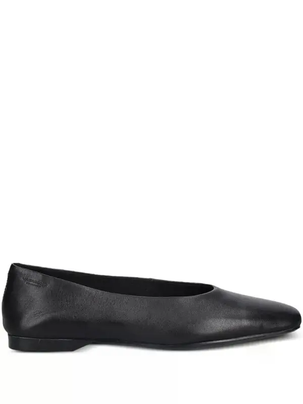 VAGABOND SHOEMAKERS Delia Square-toe Leather Ballet Flats