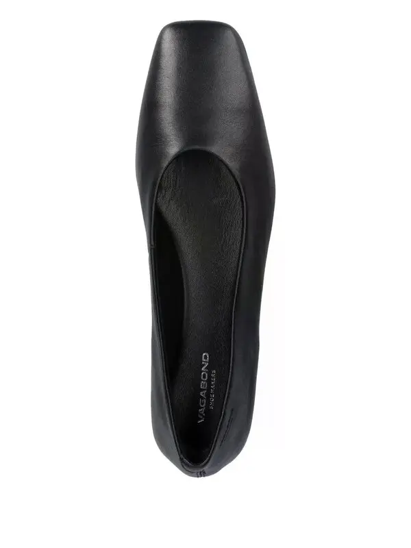 VAGABOND SHOEMAKERS Delia Square-toe Leather Ballet Flats