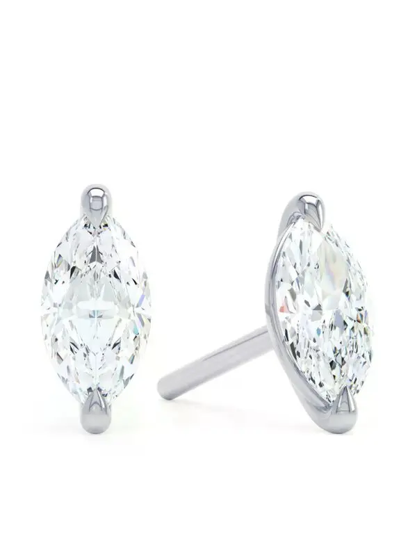 LOEV 18kt White Gold Marquise Diamond Earrings