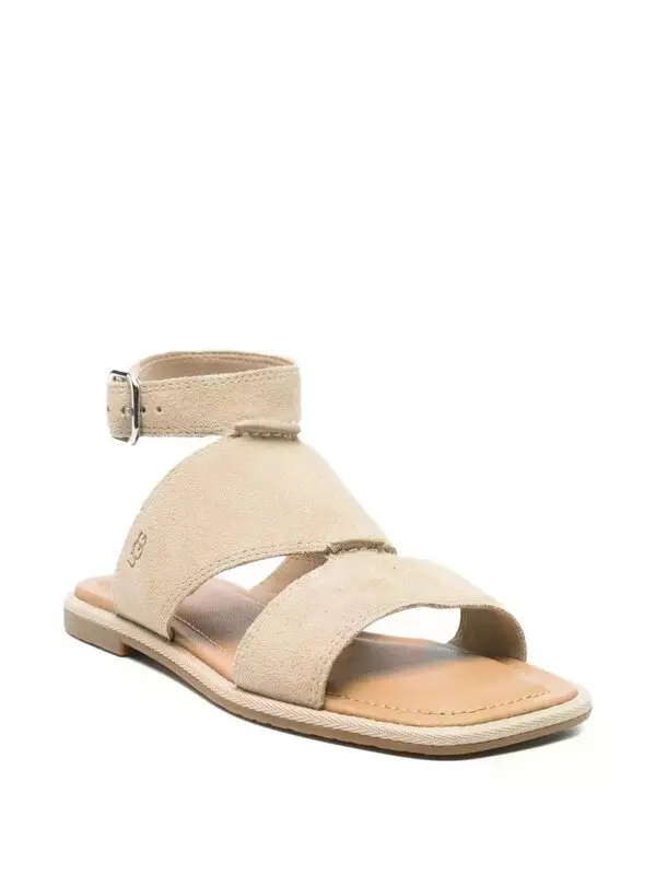 UGG Delray R 2.400 Ankle-strap Suede Sandals - Neutrals